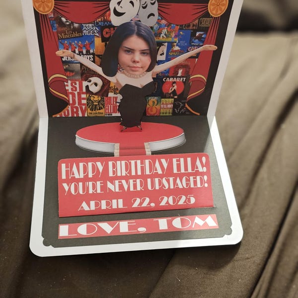 Anniversary or Wedding BOBBLEHEAD Pop up Card Personalized - Etsy