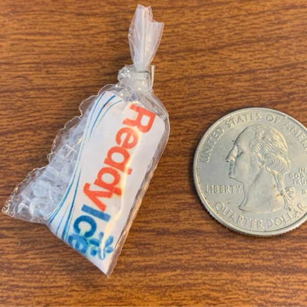 Mini Ice Bags Miniature Doll Food Ice Bags Mini Food Ice Dollhouse - Etsy