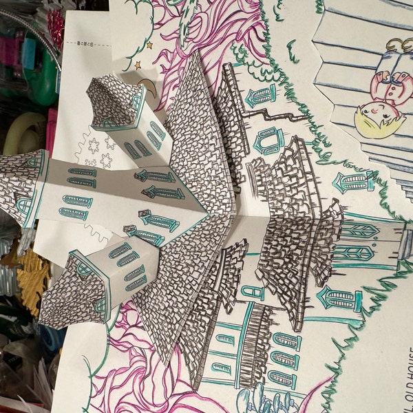 Woodland Animals 3D Coloring Pop up Book Kit (printable Template) - Etsy