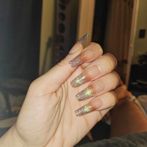 Handmade Baroque Cupid Arrow Lace Stripe Bow Nude Pink Press on Nails ...