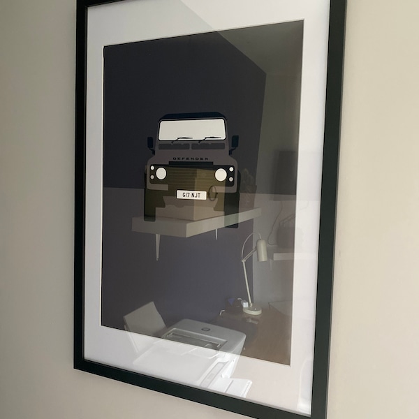 Personalised Morgan Car Poster. Morgan Roadster in Dove Grey. - Etsy