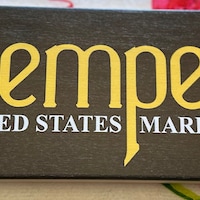 OORAH Marine Corps Wood Sign. USMC Gifts for Men or Women. Semper Fi ...