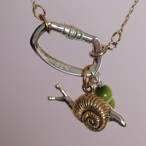 Miniature Sterling Silver Carabiner, Mini Clasp Link for Jewelry,silver ...