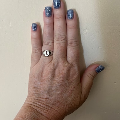 Initial Keychain Brass, Personalized Keychain, Retro Monogram Keychain ...