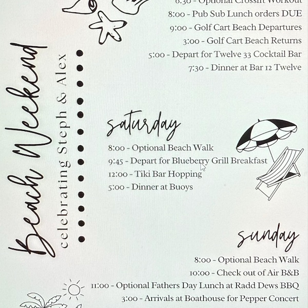 Graduation Day Itinerary Template, Class of 2025 Senior, Graduation ...