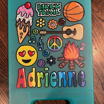 Camp Themed Caboodle Hand-painted Personalized Caboodle - Etsy