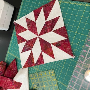 Stair Step Quilt Block Pattern, PDF, Foundation Piecing, Paper Pattern ...
