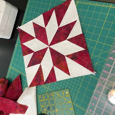 8-point Liberty Star, Lemoyne, Foundation Paper Piece Pattern, FPP, PDF ...