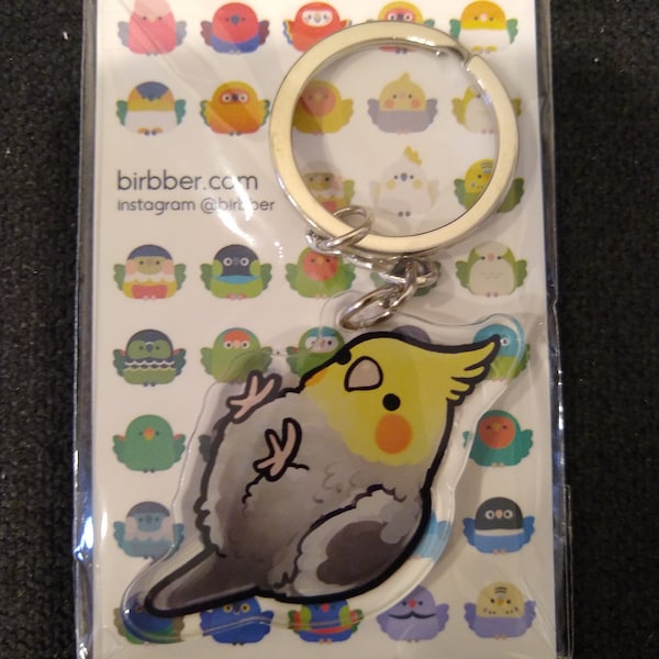 Dangling Cockatiel Keychain - Etsy