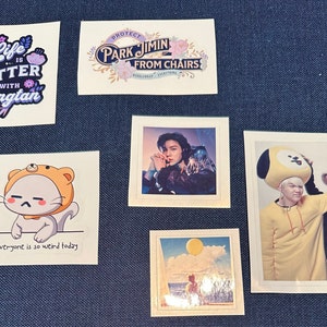 BTS Zipper Wallet, Faux Leather, Fanmade Design, Kpop Gifts, Ot7 ...