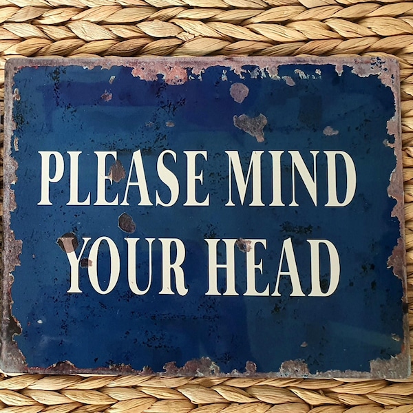 Vintage Stay on the Job Metal Sign, Job Sign, Vintage Sign. Retro Wall ...