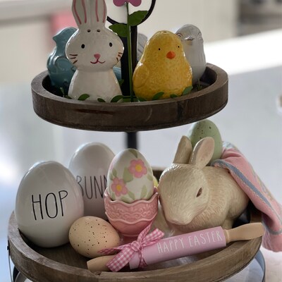 Easter Rolling Pins Easter Day Tier Tray Decor Tiered Tray Decor Mini ...
