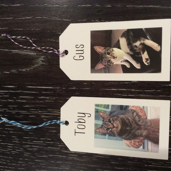 Personalized Photo Gift Tags With Thread - Customizable Gift Tags ...