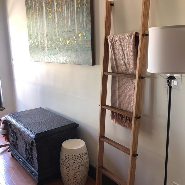 Modern Floating Wall Shelf, Java-stained Cherry & Maple Shelving Unit ...