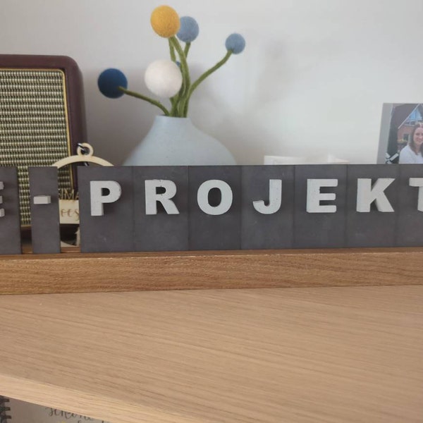 LETTER BRICK | Beton-Schild „Sei frech, wild und wunderbar ...