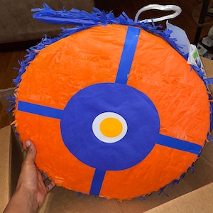 Sale Ready to Ship Bullseye Pinata Orange and Blue Color Dart Game ...
