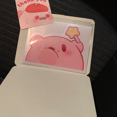 Kirbo Squishy Large Peeker Stickers Cute Glossy Waterproof Weatherproof ...