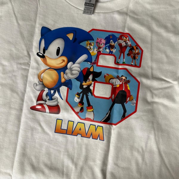 Custom Sonic Birthday Shirt | Sonic Birthday Shirt Personalized | Sonic ...