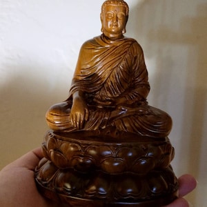 Happy Buddha Laughing Buddha Statue, Maitreya Buddha, Wooden Buddha ...