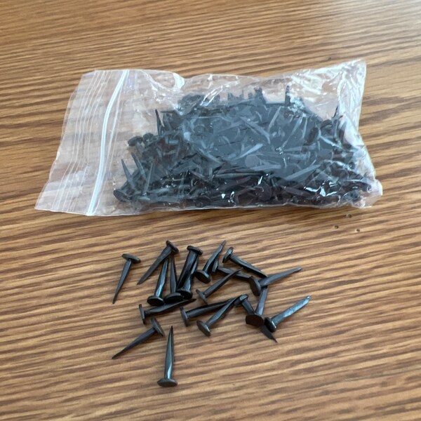 400 Micro Tacks Nails, 21# (fi 0,8mm) 1/4"- 3/8" (6 - 9mm) Long, Tiny ...