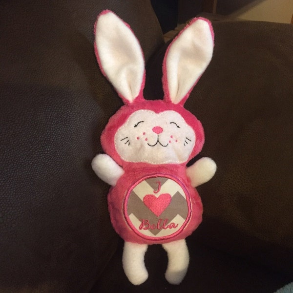 Bunny Rabbit Embroidery Machine ITH Pattern Easter Softie Stuffie Plush ...