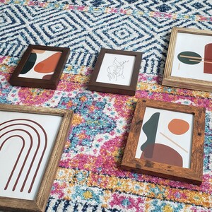 Color Block Set of 10 Prints Abstract Shapes Art Line Print | Etsy