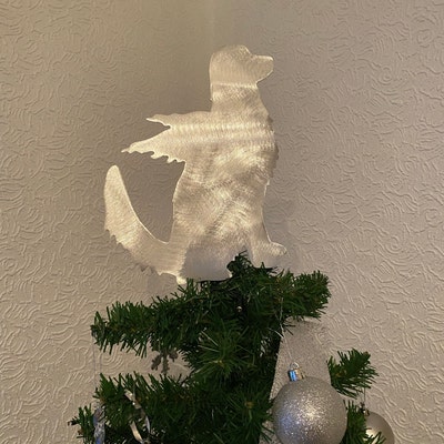 Golden Retriever, Angel Dog, Christmas Tree Topper, Wreath Decoration ...