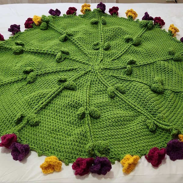 Fluffy Bouquet Blanket™ Crochet Pattern PDF - Etsy