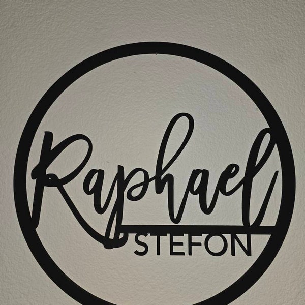 Round Baby Name Sign, Custom Baby Name Sign, Nursery Sign, Nursery ...