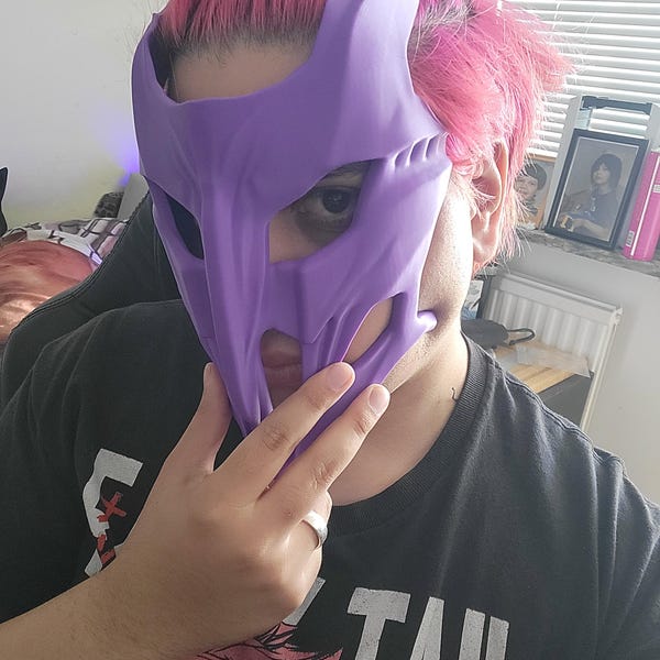 Phantom Mask | Minimalist Faceless Mask | 3D Printed Creepy Halloween ...