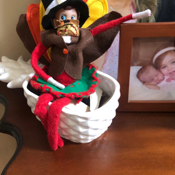 Elf Turkey Outfit With Pilgrim Hat - Etsy