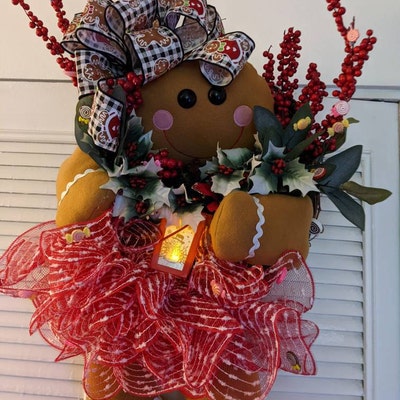 Gingerbread Wreath Kit Wreath Kit Wreath Attachment Wreath - Etsy