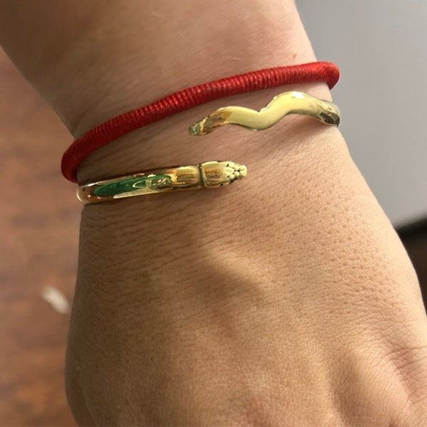 Vintage Gold Cobra Bangle - Adjustable Size - Handmade in Egypt - Solid ...