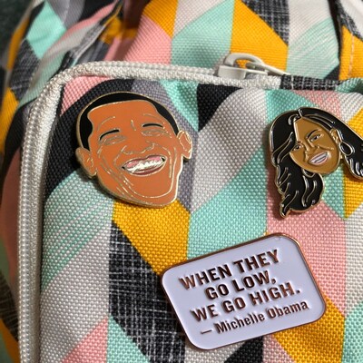 Obama Lapel Pin Hard Enamel - Etsy