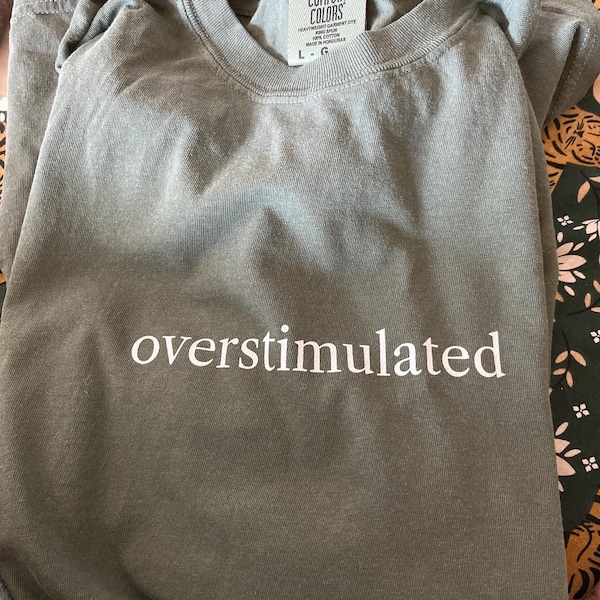 Comfort Colors® Overstimulated Shirt for Mom Cowboy Frog Shirt Unhinged ...