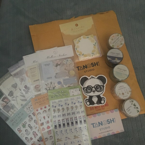 Decoration Animal Stamp Sticker Sheets | Made in Japan | Gold Foil ...