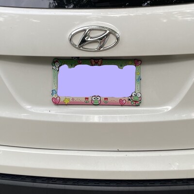 Keroppi Kawaii Cute Sanrio License Plate Frame USA Fit - Etsy