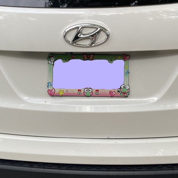 Keroppi Kawaii Cute Sanrio License Plate Frame (USA Fit) - Etsy