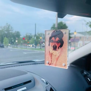 Hanging Car Photo Frames, Rearview Mirror Hanging Accessory, Car Decor ...