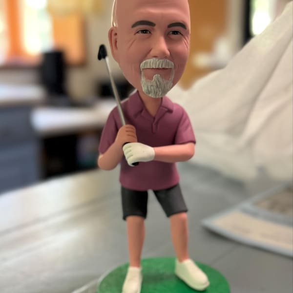 Custom Golf Bobblehead Personalized Golfer Figurine Creative Sculpture ...