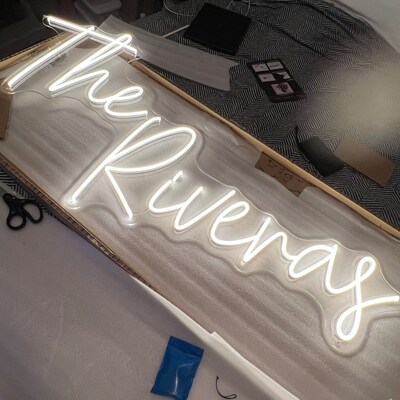 Neon Sign Custom Name Rustic Name Neon Sign Custom Neon Sign - Etsy