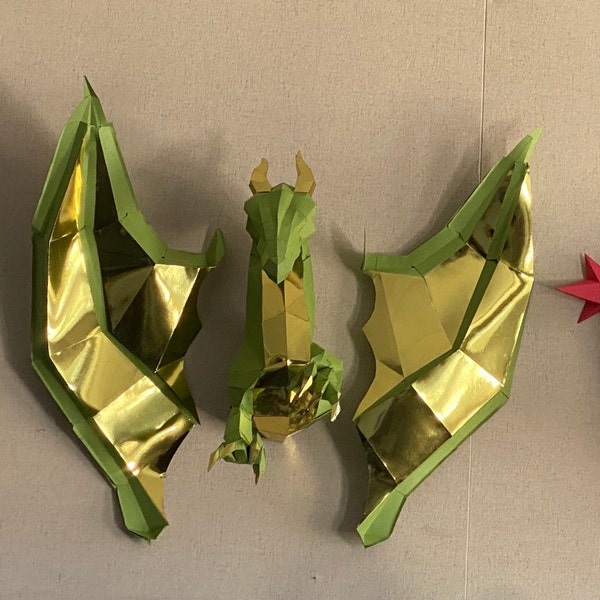 DIY Papercraft Dragon: Turn This Printable PDF Pattern Into an ...