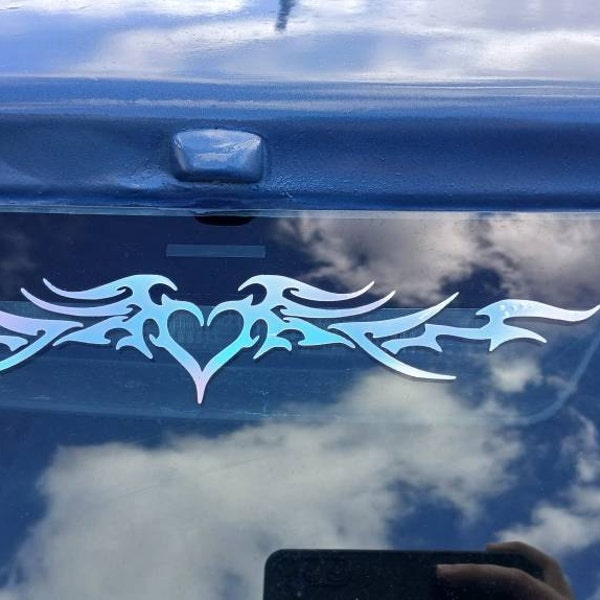 Bumper Sticker / Car Tramp Stamp / Y2K / Heart / Wings / Gothic / Vinyl ...