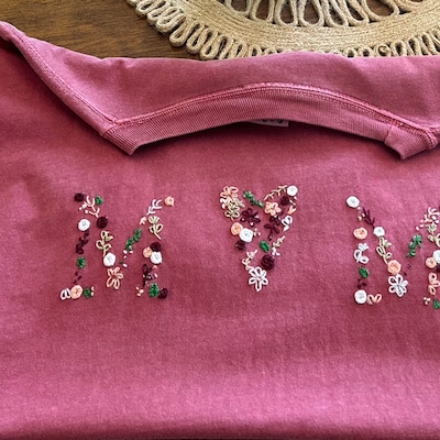 Floral Monogram Embroidery Pattern. Floral Alphabet Embroidery Pattern ...