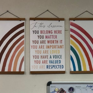 Diversity Rainbow Poster Diversity Classroom Pride Rainbow | Etsy