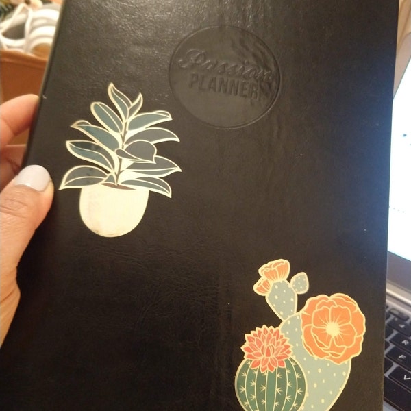 Rubber Tree Sticker | Plant Lover Sticker | Metallic Die Cut Sticker ...