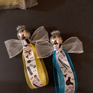 Hairdresser and Hair Stylist Ribbon With Elements of the Trade in Black ...