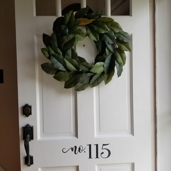 Front Door Address Decal | House Apartment Address Decal | Fall Porch ...