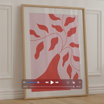 Video Canvas Mockup 3x1 Landscape Panaromic Mockup Animated - Etsy