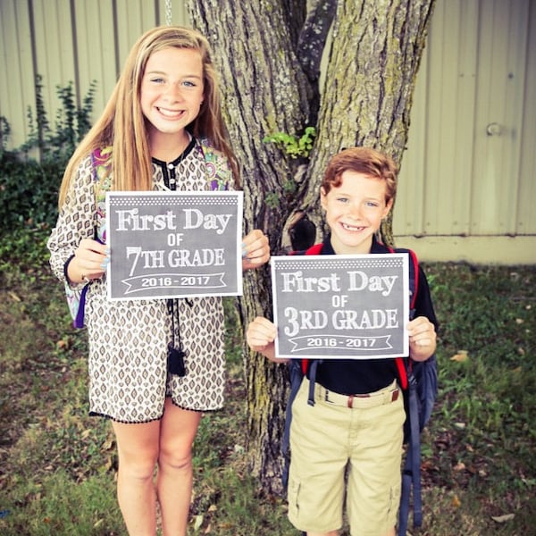First Day of Ninth Grade Printable Signs | Last Day of Ninth Grade Sign ...